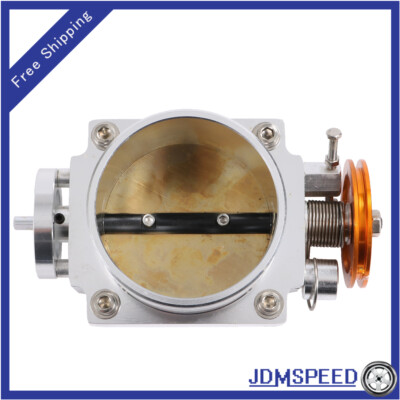 Universal Throttle Body 90mm Alloy Aluminum CNC Billet Intake High Flow ...