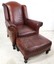 Leather Wingback Lounge Chair by DeCoro | eBay