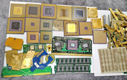 MIXED LOT OF ELECTRONIC PRECIOUS METAL SCRAP FOR GOLD METAL RECOVERY ...