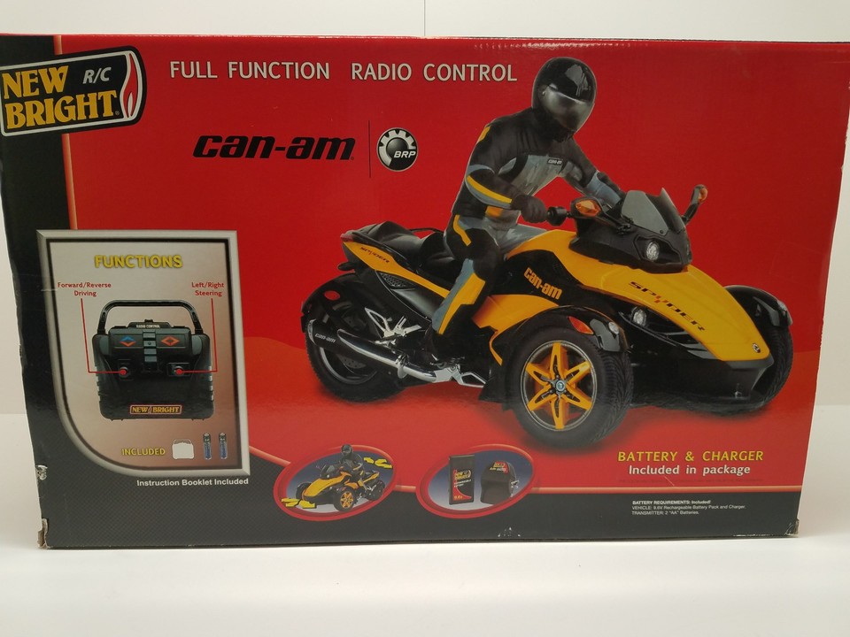 New Bright Can-Am Spyder R/C Motorcycle New | eBay