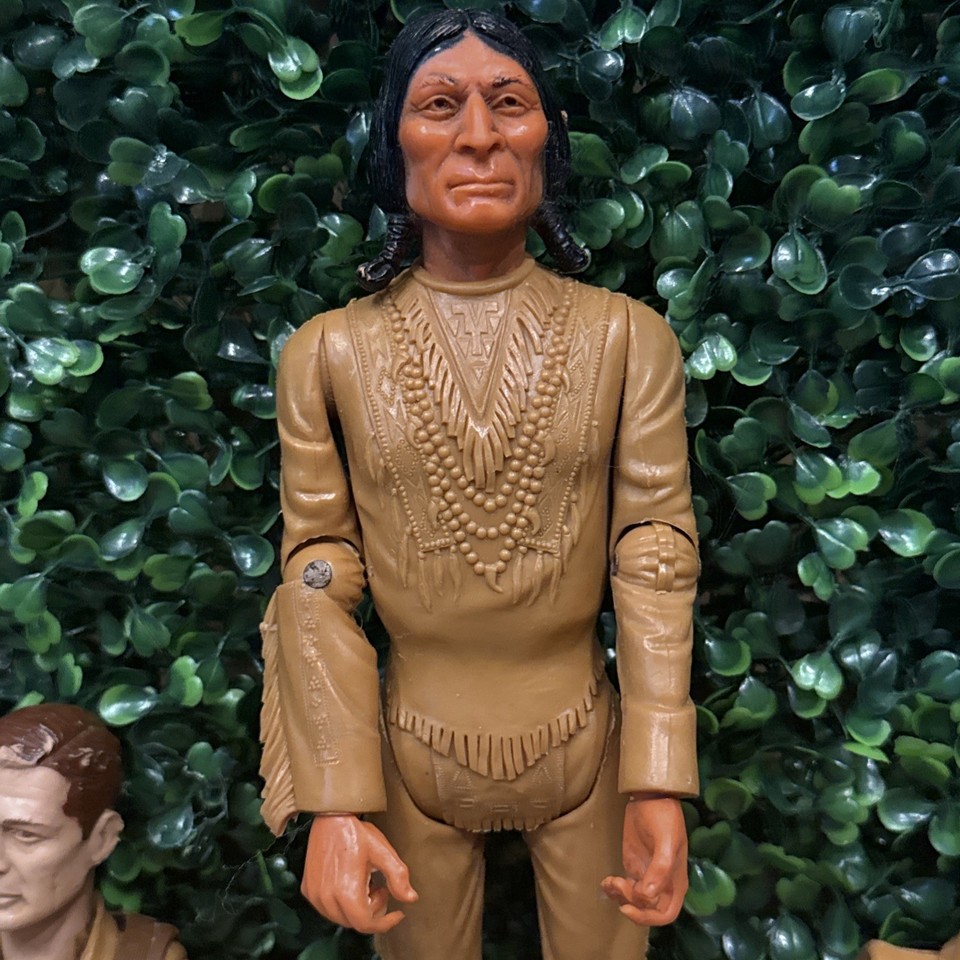 Vintage Marx Johnny West 12" Cowboy & Native American Action Figure ...