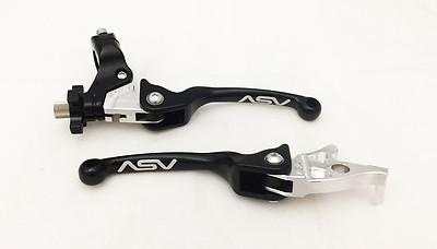 ASV F3 Black Front Brake Clutch Perch Levers Pair Pack Suzuki LTZ 400 ...
