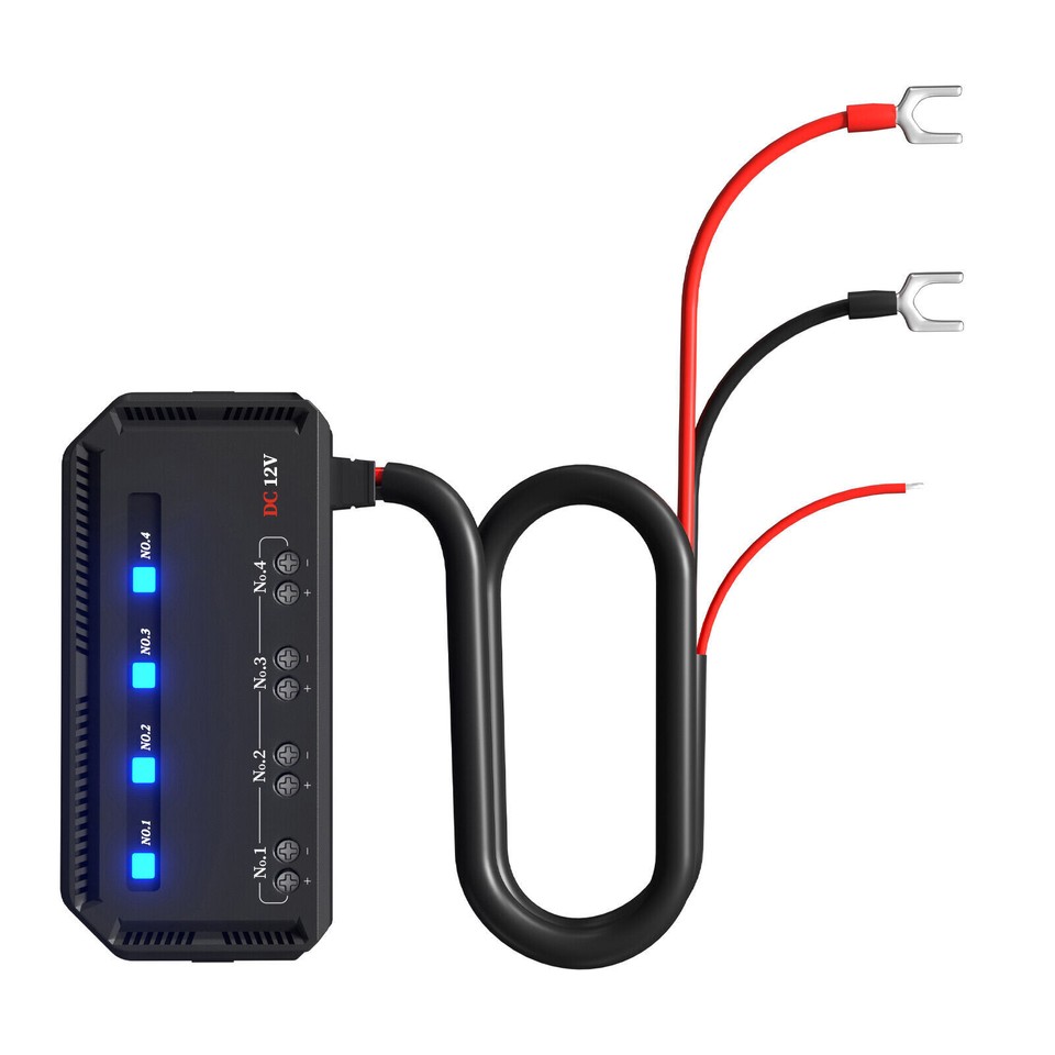 12V Universal 20A Motorcycle Fuse Block Fuse and Relay Box Kit with 4 ...