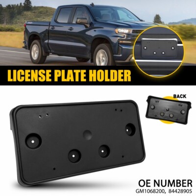 For Chevy 2019-2022 Silverado Front License Tag Plate Bracket Holder ...