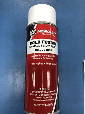 Mercury Outboard VERADO Spray Paint Aerosol Cold Fusion WHITE 8M0094988 ...