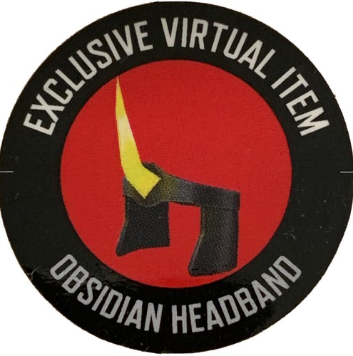 Roblox Series 12 Obsidian Headband Toy Code Sent By Messages! | eBay