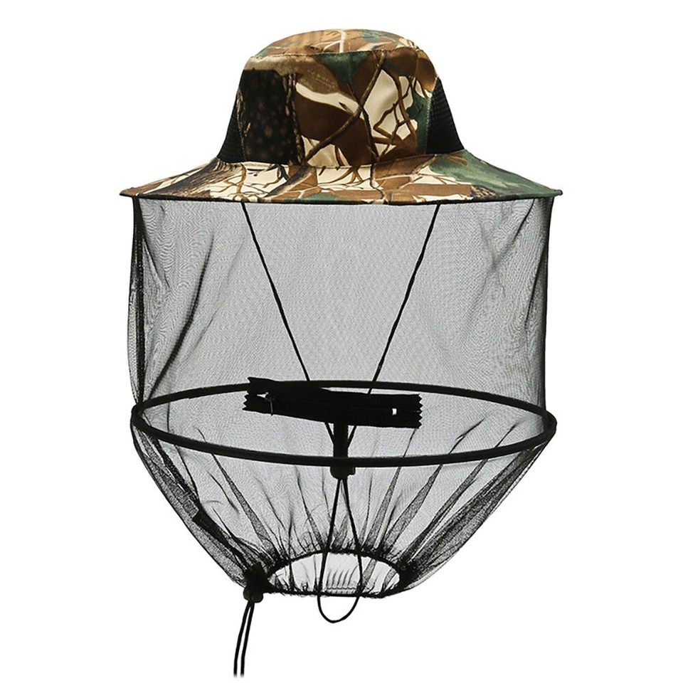 Beekeeping Beekeeper Cowboy Hat Mosquito Bee Insect Veil Net Face ...