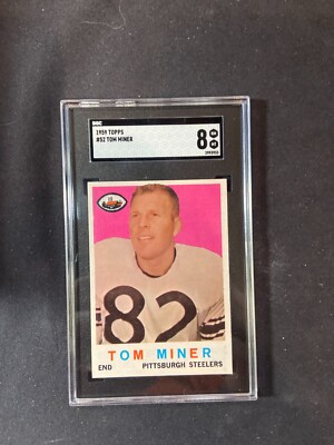 Read description--1959 Topps Football #52 Tom Miner graded 8 | eBay