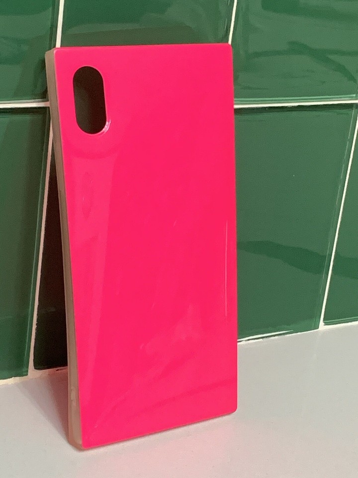 Flaunt NEON PINK iPhone XS Square Case | eBay