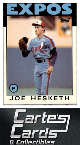 Joe Hesketh 1986 Topps Tiffany #472 Montreal Expos | eBay