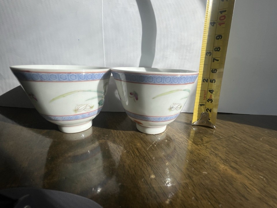 A pair of old pastel cups | eBay