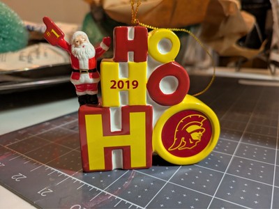USC Trojans Danbury Mint Christmas Ornament Hohoho | eBay