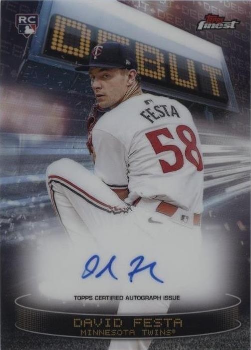 2025 Topps Finest - Debut Autographs David Festa #DAV-DF (AU, RC) for ...
