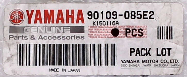 Genuine Yamaha Bolt Part Number - 90109-085E2 | eBay
