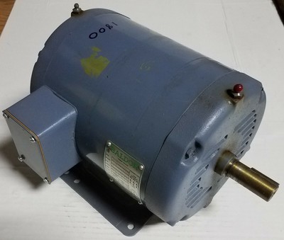NEW BALDOR 1 HP 3 PHASE MOTOR / M3203 208-220/440 VOLT 1725 RPM 7/8 ...