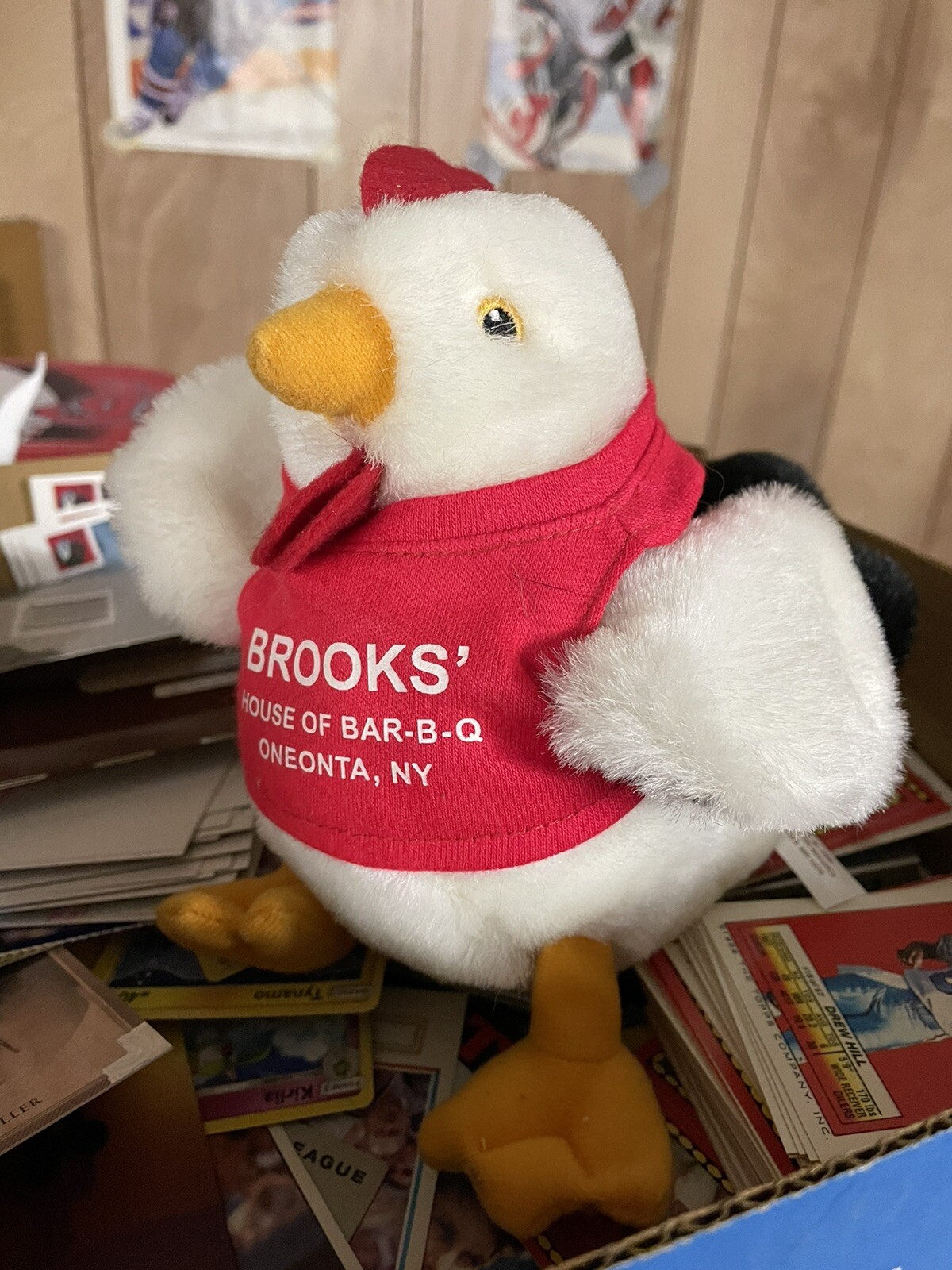 Oneonta Brooks House of Bar--B-Q Restaurant Chicken Mascot Plush | eBay