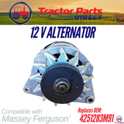 12 V ALTERNATOR comp w Massey Ferguson® 2615 2625 REPLC: 4251283M91 | eBay