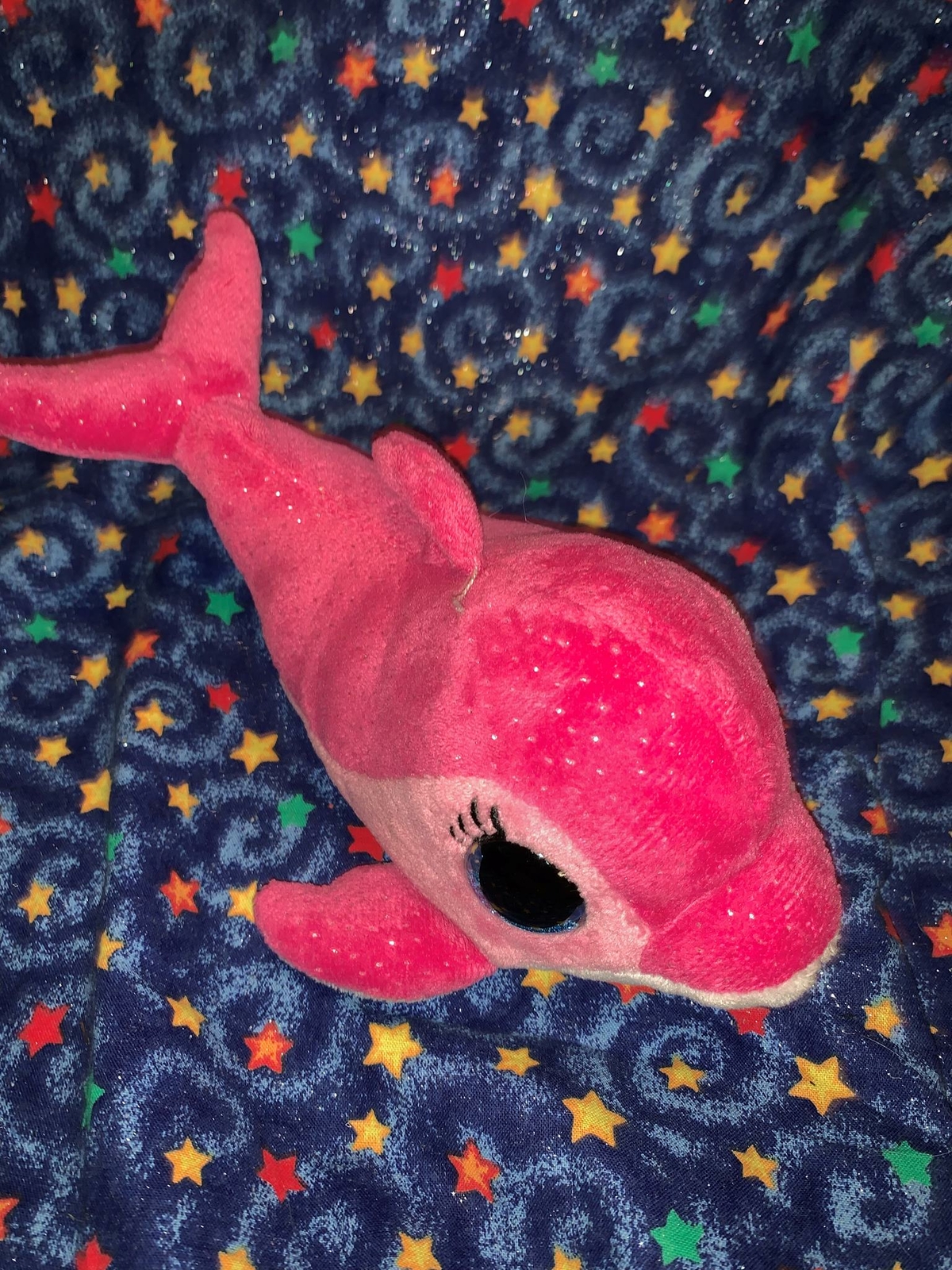 Ty Beanie Boos SURF the Dolphin 8" Beanbag Plush Stuffed Toy w/ Glitter ...