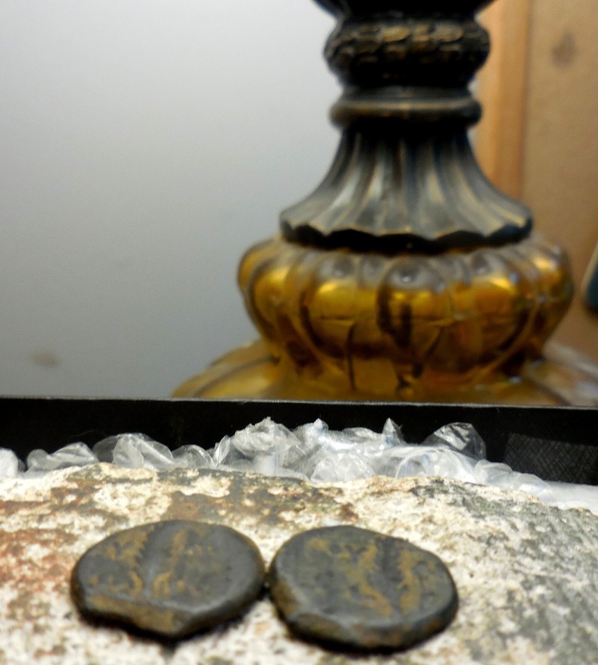 Lot: 2 Coins of JUDAEA Roman Procurator Valerius Gratus, 15-26 AD Jesus ...