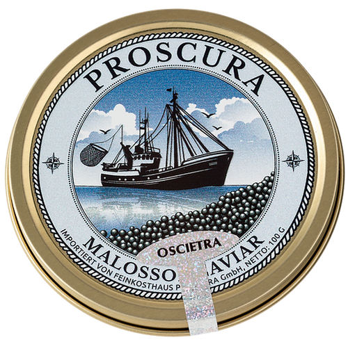 50g Oscietra Stör Kaviar Malossol – Premium Delikatesse – Feinkost Dose ...