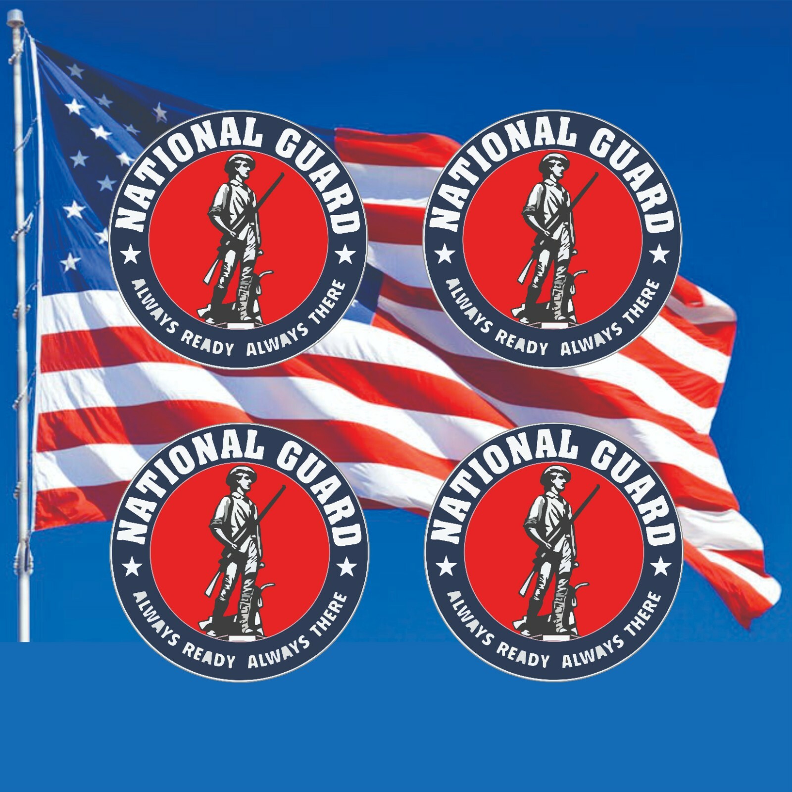 National Guard Emblem - Military Bumper Sticker / Decal | eBay