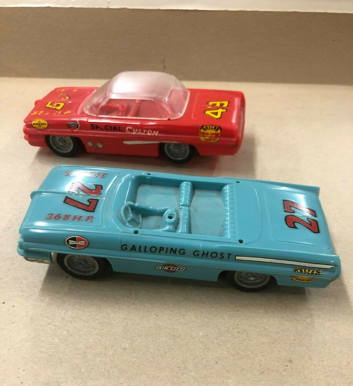 Vintage American Racing Stock Cars and Track 1970's 1/32 Slot Car Road ...
