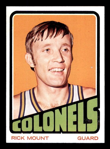 1972 Topps Basketball #237 Rick Mount VG *e1 | eBay