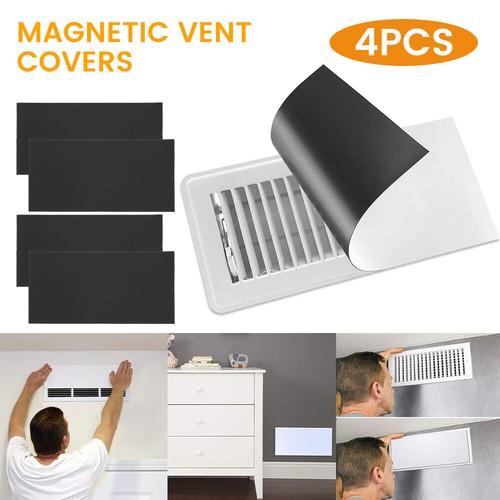 4X 15 x 30cm Magnetic Ventilation Covers Heating Cooling Vent ...