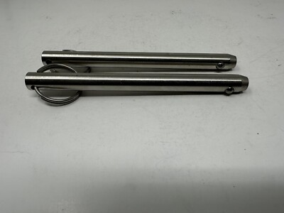 2pk Stainless Steel Quick Release Pin, Ring Handle, 1/2" Diameter, 5.1 ...
