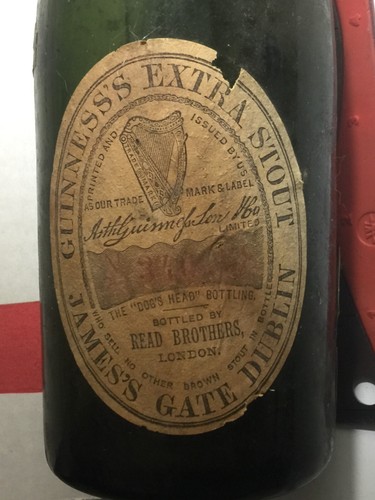 1877-1934 Read Brothers - The "Dog's Head" Guinness Stout - GREEN GLASS ...
