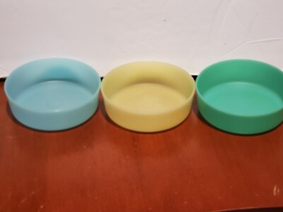 3 Vintage Tupperware Little Wonders Mini Snack Bowls 6 oz Pastel 1286 ...