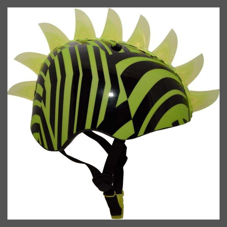 Krash! Kids Cycling Helmet LED Lights 8-14 YR Green Dazzle Lighted ...