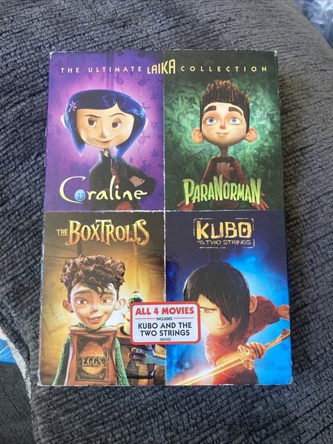 Coraline ParaNorman The Boxtrolls Kubo 4 Disc DVD Laika Collection for ...