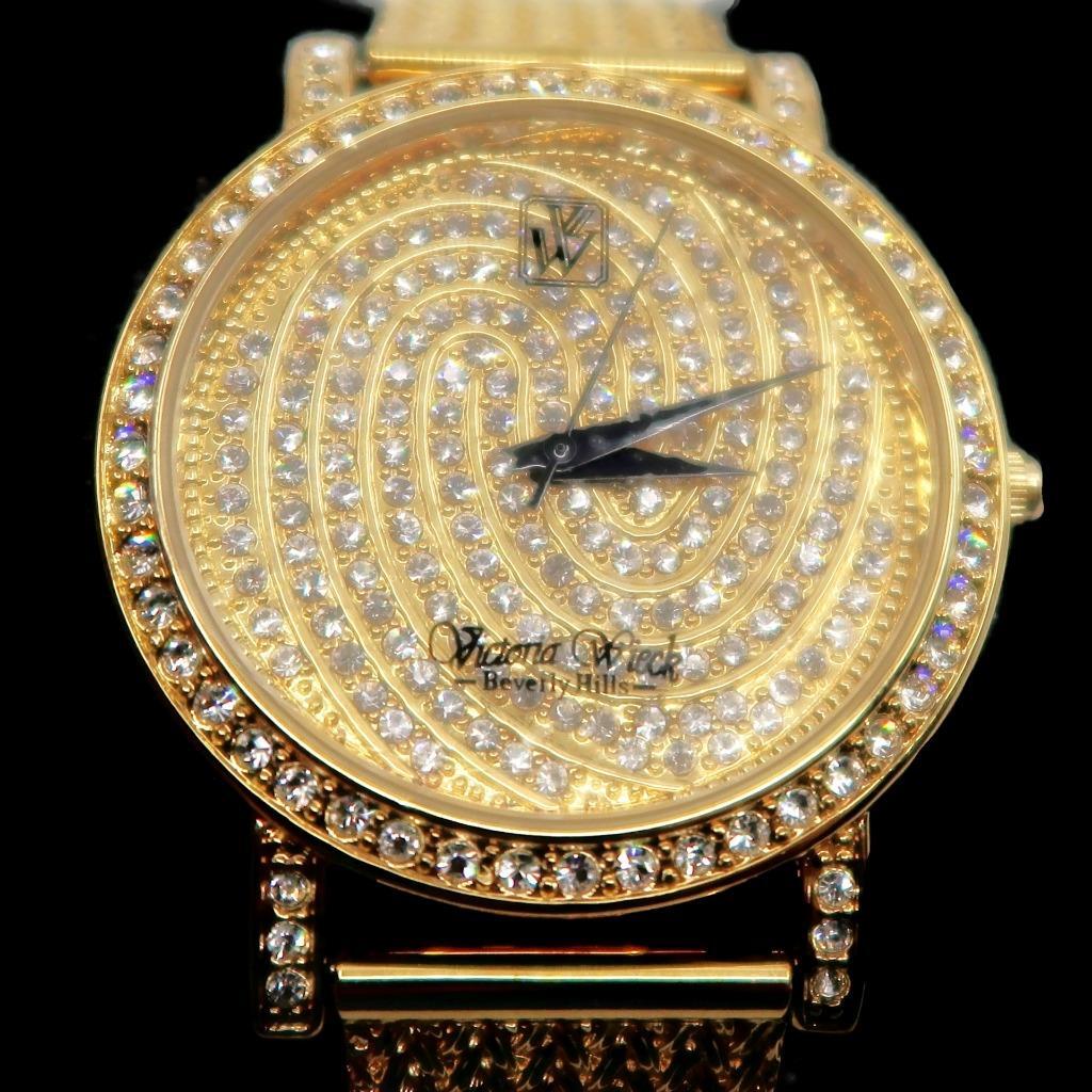 Victoria Wieck Beverly Hills B7025 Rhinestone Silvertone Estate Mesh ...