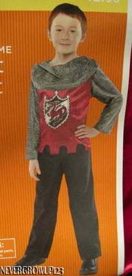 BOYS GALLANT KNIGHT CHILD COSTUME~SMALL 4-6~MEDIUM 6-8~LARGE 10-12~NWT ...