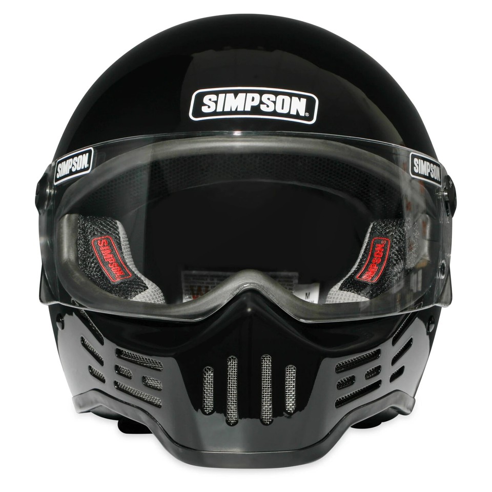 simpson M30 Helmet Large gloss black | eBay UK