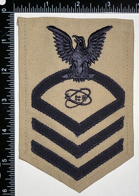 USN US Navy CPO Chief Petty Officer Electronics Technician Rate KHAKI ...