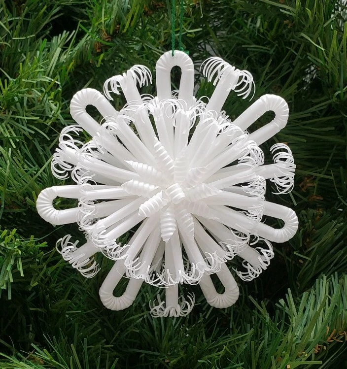 Plastic Straw Ornaments