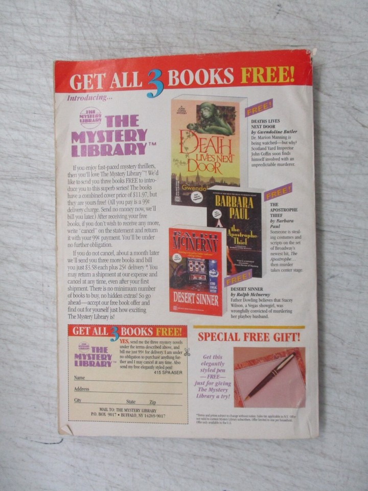 ELLERY QUEEN MYSTERY MAGAZIN SEPT OCT 1996 MICHAEL GILBERT GEORGE C ...