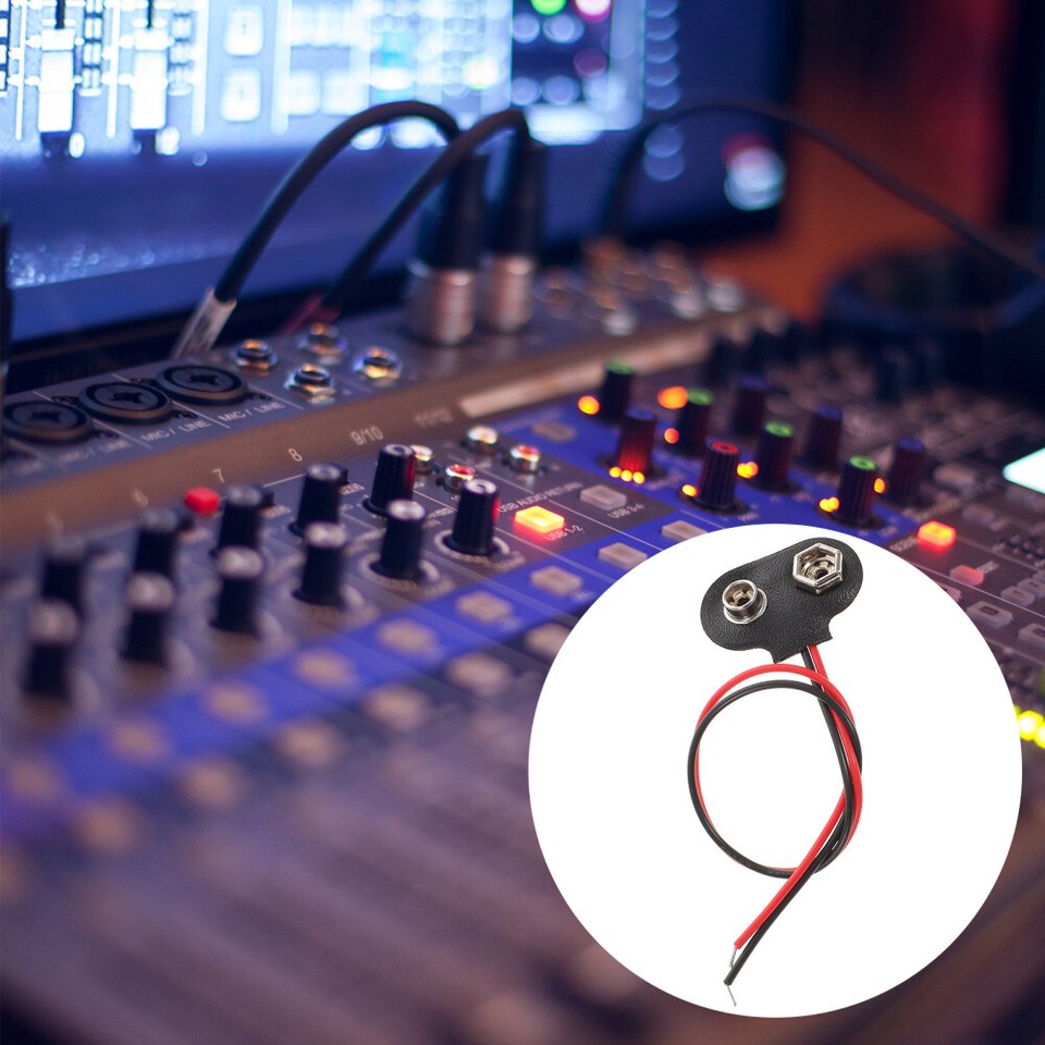 50PCS 9V Battery Connector Battery Terminal 9 Volt Battery Connectors ...