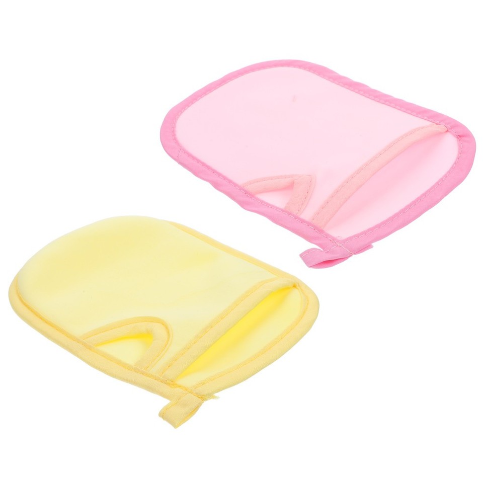 2Pcs Comfortable Baby Bath PVA Baby Bath Scrub Face Scrub Towels (Pink ...