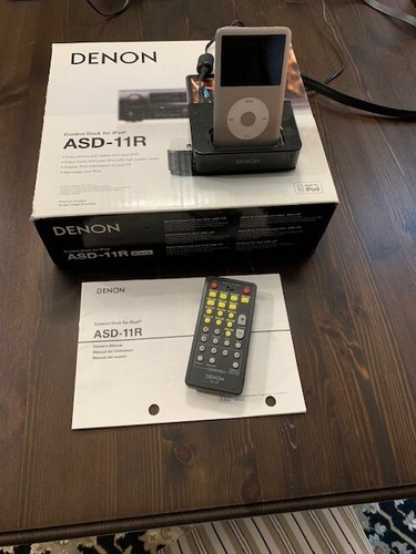 Denon ASD-11R Control Dock for iPod, Black, Remote Included, Excellent ...