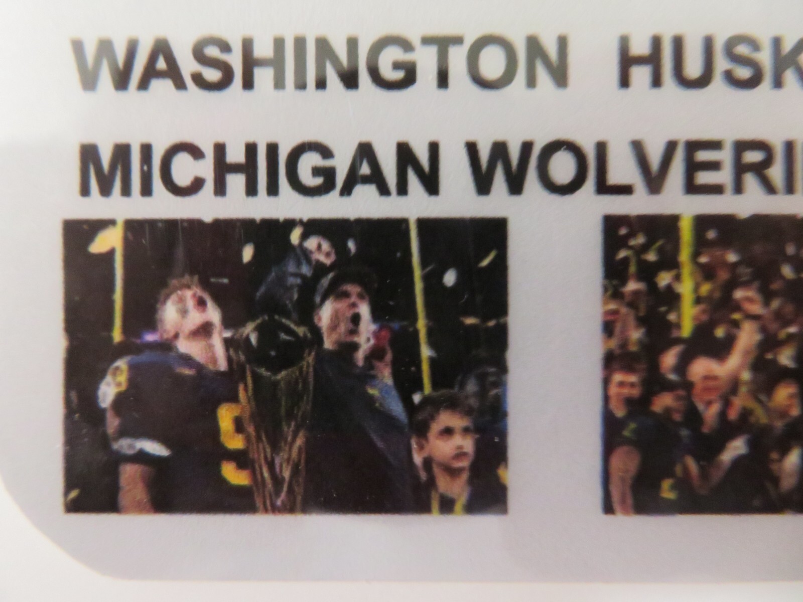 MICHIGAN WOLVERINES 2023 NCAA NATIONAL CHAMPS 4 X 4 LAMINATED MAGNET ...