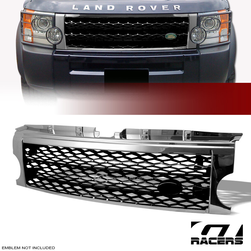 For 2005-2009 Land Rover Lr3 Discovery 3 Chrome/Black Mesh Front Bumper ...