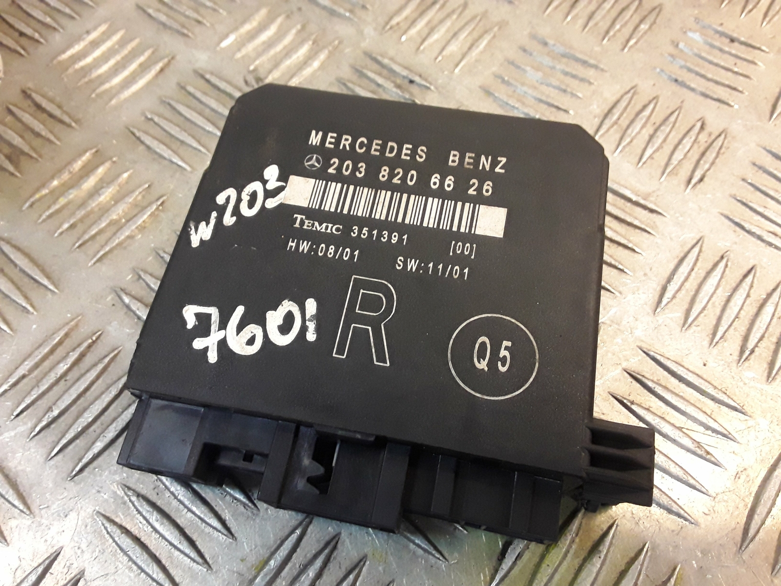 MERCEDES W203 Door Control Module Unit Rear Right C Class W203 S203 ...