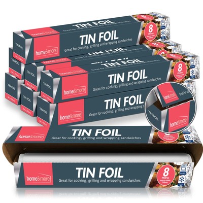 32-384M x 290mm Kitchen Foil Strong Tin Aluminium Roll Food Catering ...