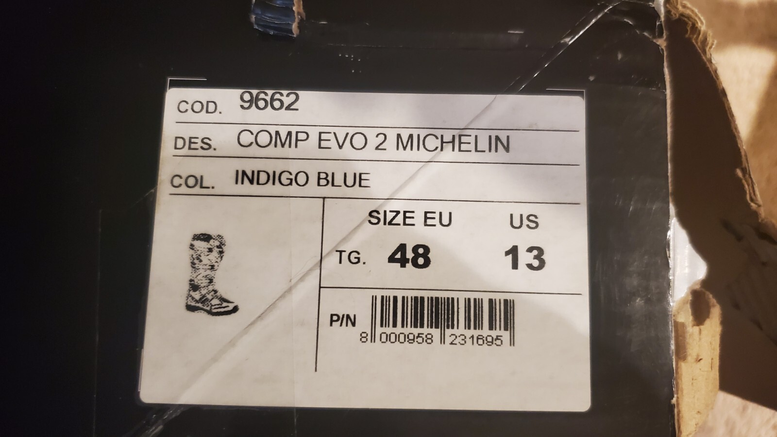 TCX Comp Evo 2 Michelin(Indigo Blue) - Motocross/Dual Sport Boots | eBay