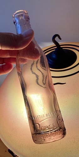 Old Richmond VA Pepsi Cola Soda Bottle Embossed Tall Thin Registered ...