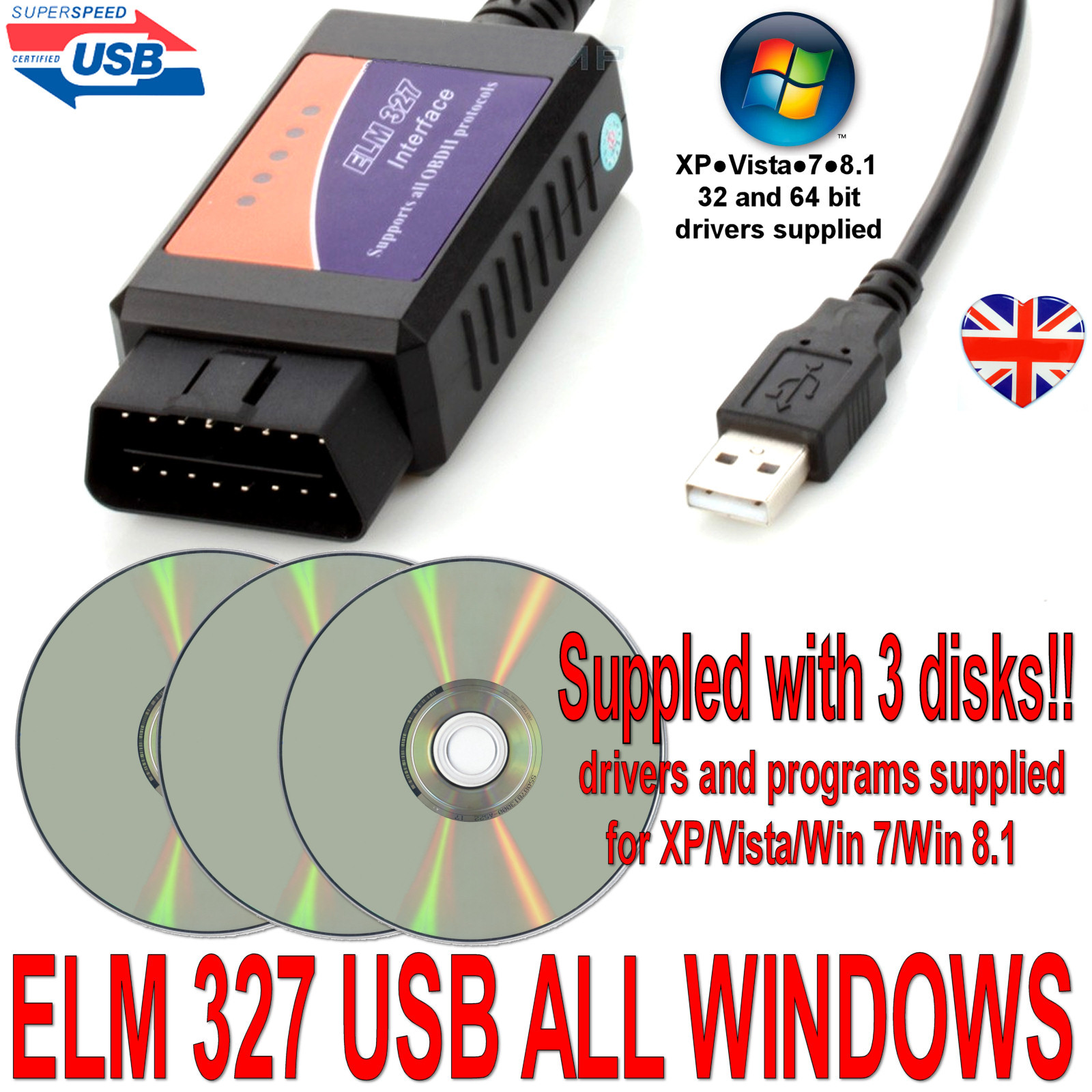 Car diagnostic lead obd obd2 can engine mil light | eBay