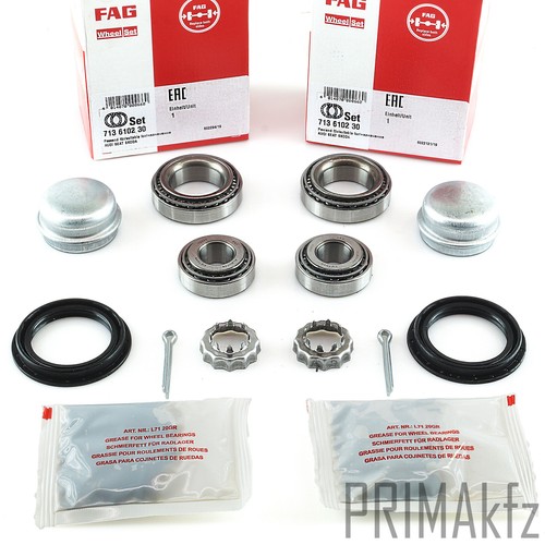 2x FAG 713610230 Radlagersatz hinten L+R für VW Golf Passat Jetta Audi ...